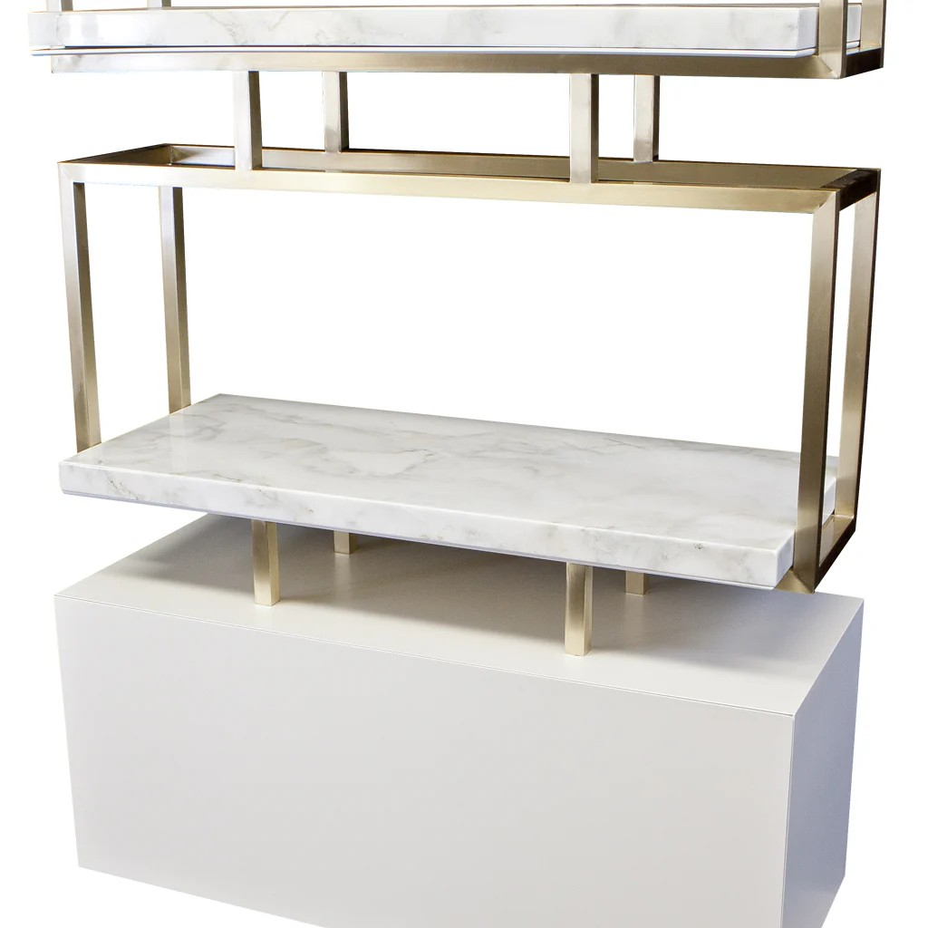 Cellini Shelf Unit (W/Calacatta Gold Marble) – JALSA DESIGN